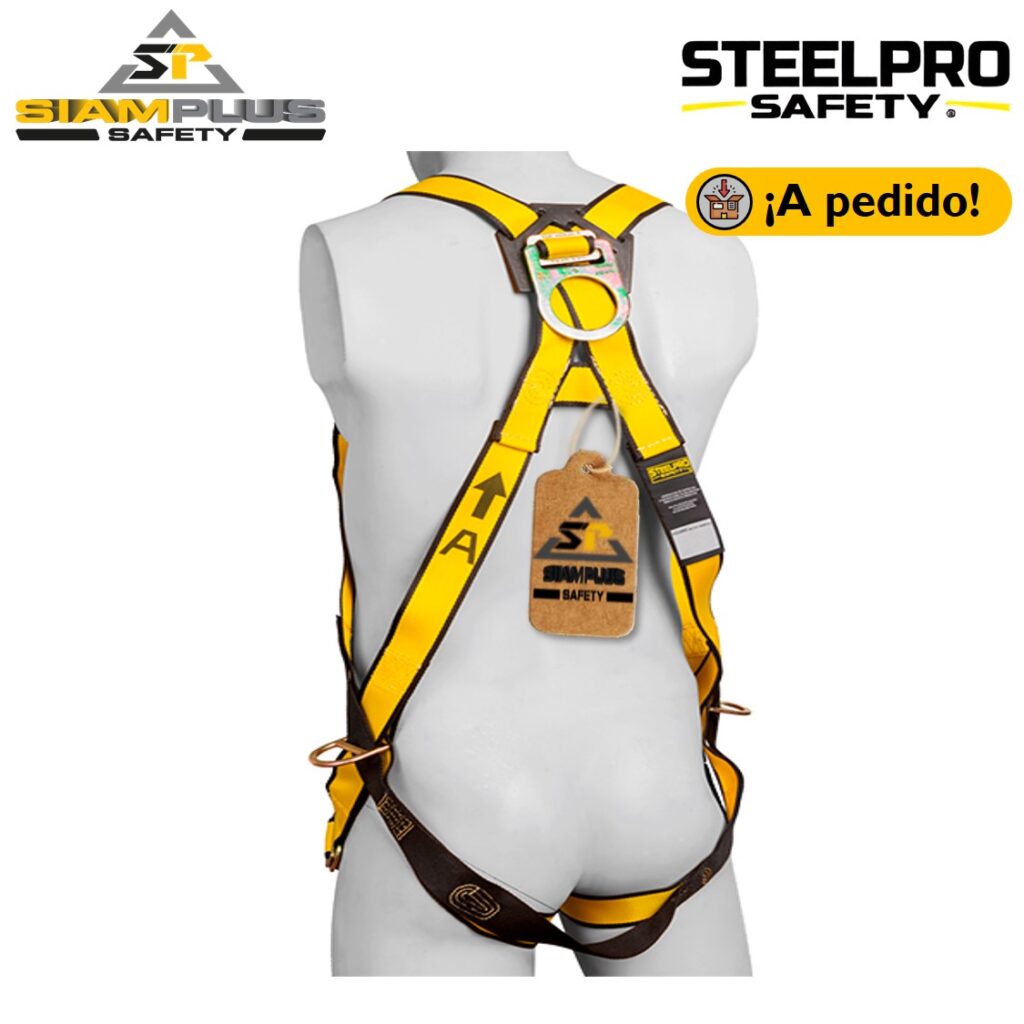 🎖️Venta de Arnés de 3 argollas económico steelpro - Siamplus Safety