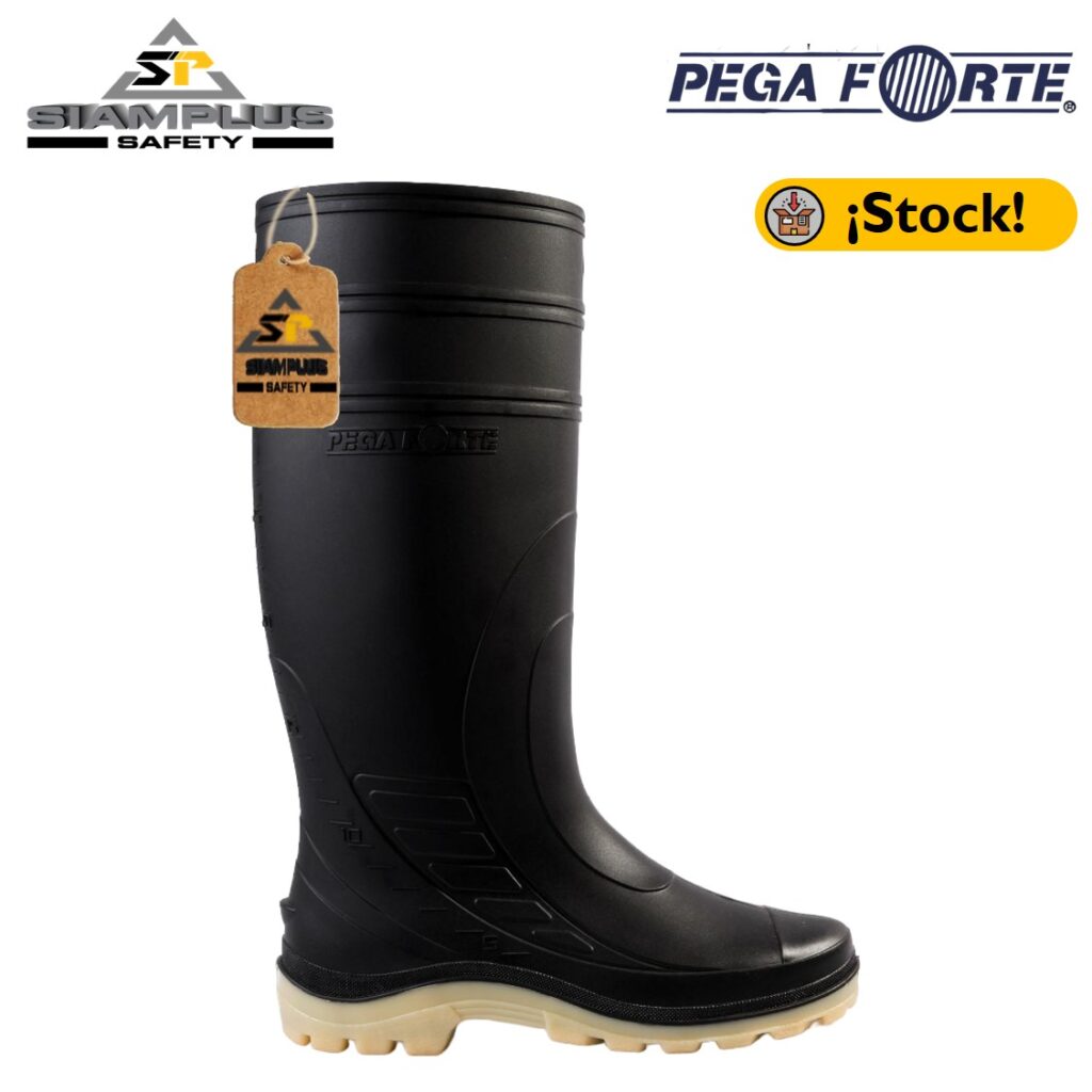 🥉Venta de Botas de PVC para lluvia Negro Pega Forte - Siamplus Safety