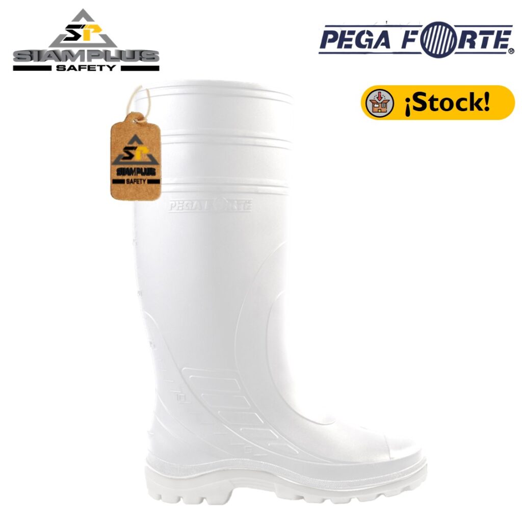 🥉Venta de Botas de PVC Para Lluvia Blanco Pega Forte - Siamplus Safety