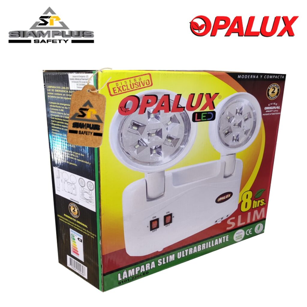 🥉Luces de Emergencia Opalux Original de 9 Horas - Siamplus Safety